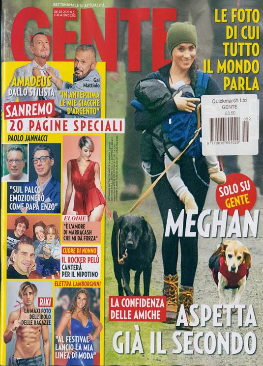 Gente Magazine Subscription | Buy at Newsstand.co.uk | Italian