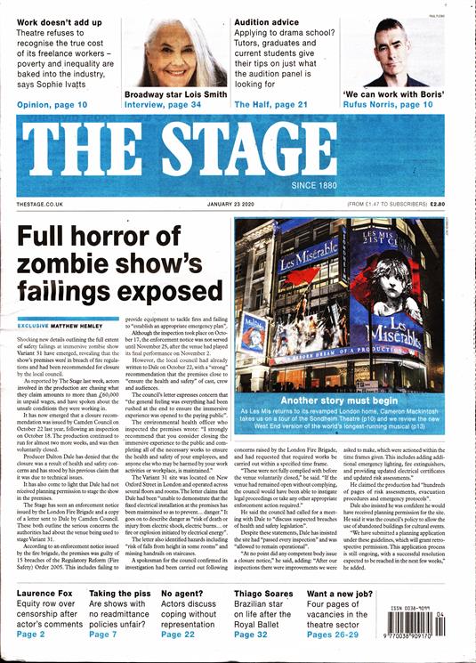 Stage Magazine Subscription | Buy at Newsstand.co.uk | Theatre & Dance