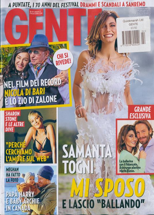 Gente Magazine Subscription | Buy at Newsstand.co.uk | Italian