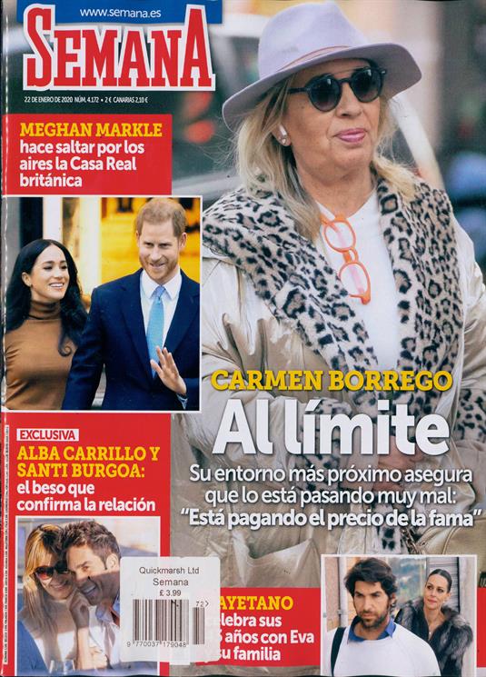 Semana Magazine Subscription | Buy at Newsstand.co.uk | Spanish