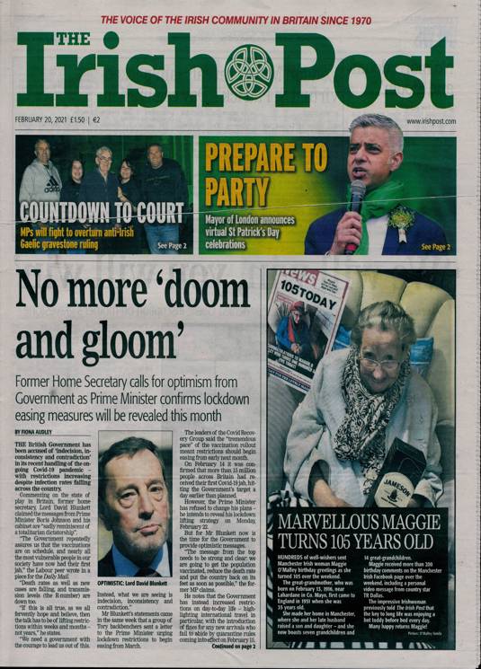 Irish Post Magazine Subscription | Buy at Newsstand.co.uk | Other Overseas