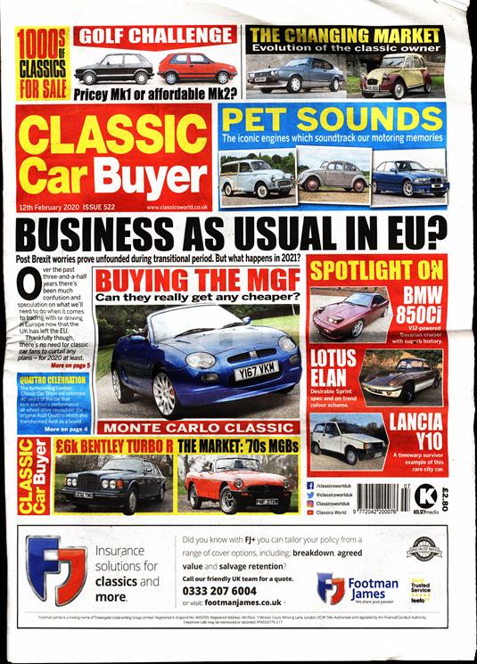 Classic Car Buyer Magazine Subscription | Buy at Newsstand.co.uk ...