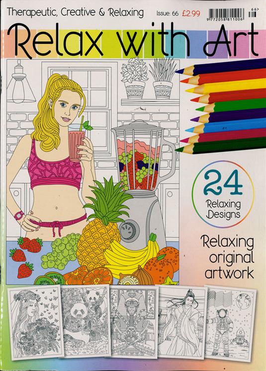 Relax With Art Magazine Subscription | Buy at Newsstand.co.uk | Colouring