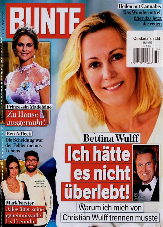 Bunte Illustrierte Magazine Subscription | Buy at Newsstand.co.uk | German