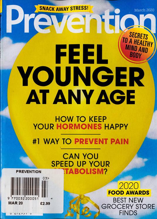 Prevention Magazine Subscription | Buy at Newsstand.co.uk | General Women's