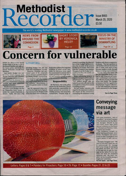 Methodist Recorder Magazine Subscription | Buy at Newsstand.co.uk ...