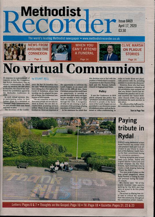 Methodist Recorder Magazine Subscription | Buy at Newsstand.co.uk ...