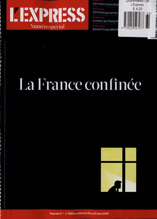 L Express Magazine Subscription | Buy at Newsstand.co.uk | French