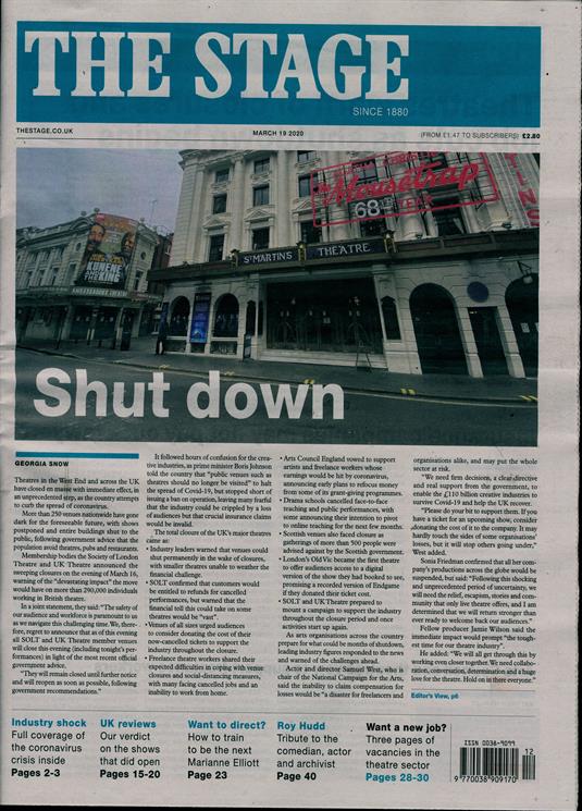 Stage Magazine Subscription | Buy at Newsstand.co.uk | Theatre & Dance