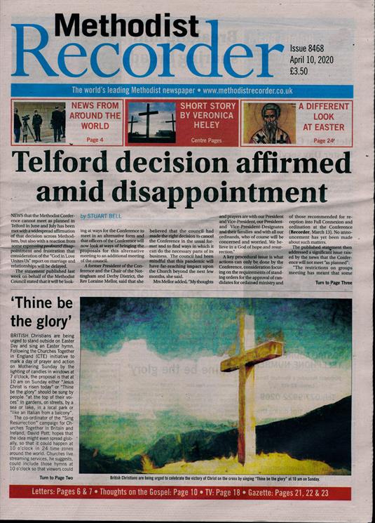 Methodist Recorder Magazine Subscription | Buy at Newsstand.co.uk ...