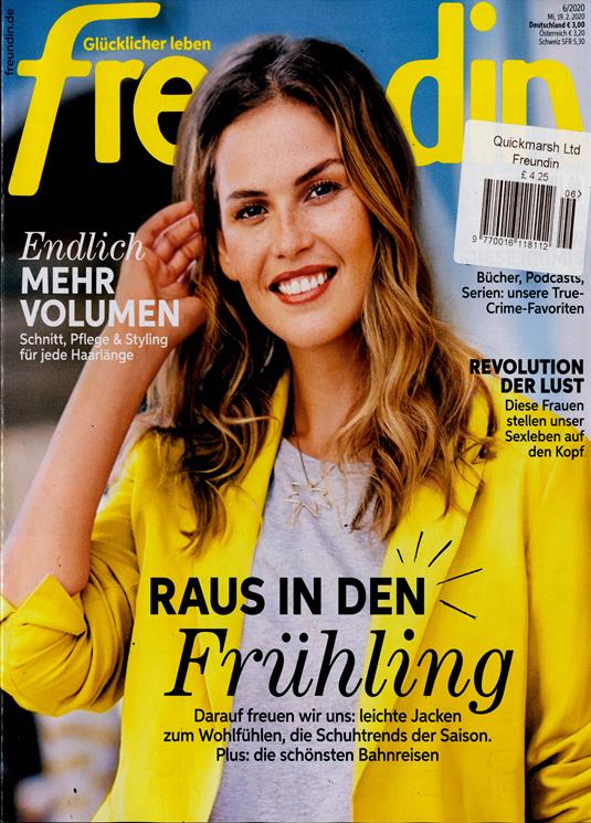 Freundin Magazine Subscription | Buy at Newsstand.co.uk | German