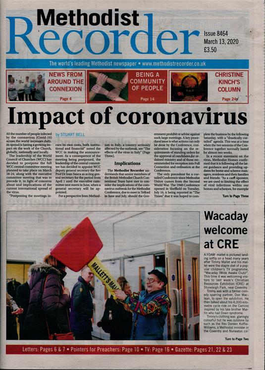 Methodist Recorder Magazine Subscription | Buy at Newsstand.co.uk ...