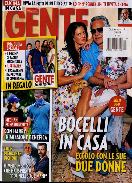 Gente Magazine Subscription | Buy at Newsstand.co.uk | Italian