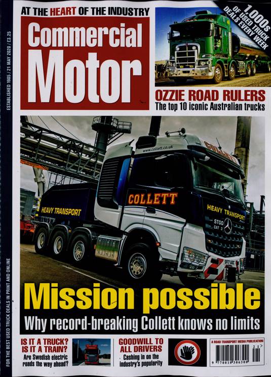 Commercial Motor Magazine Subscription | Buy at Newsstand.co.uk | Trucking