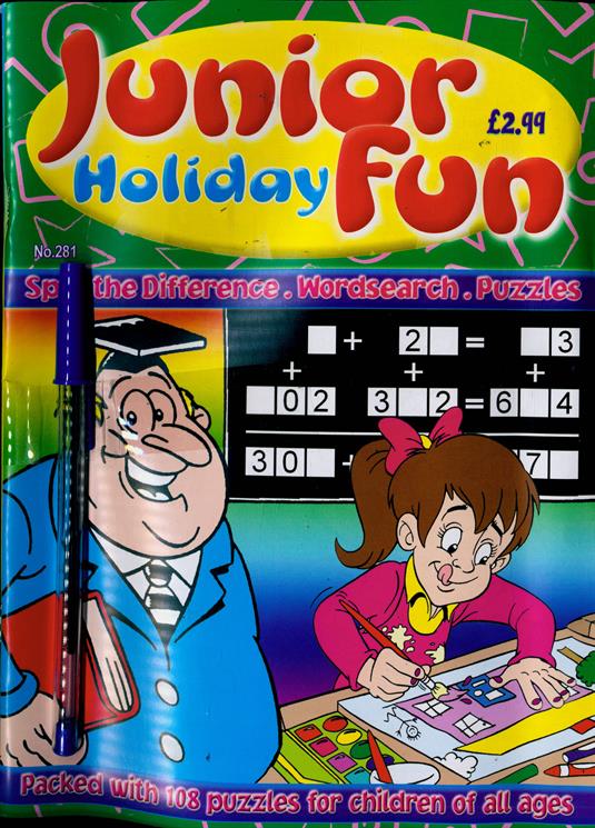 Junior Holiday Fun Magazine Subscription | Buy at Newsstand.co.uk ...