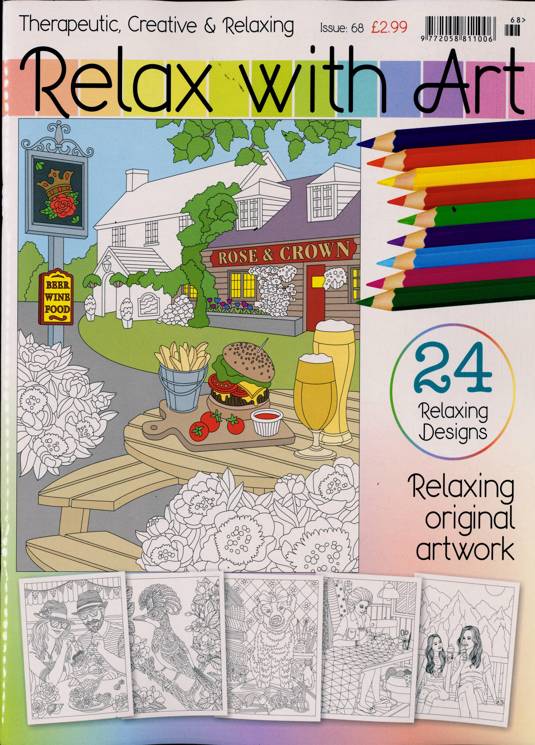 Relax With Art Magazine Subscription | Buy at Newsstand.co.uk | Colouring