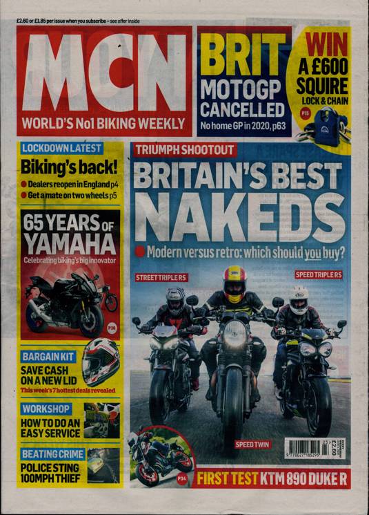 Motorcycle News Magazine Subscription | Buy at Newsstand.co.uk ...