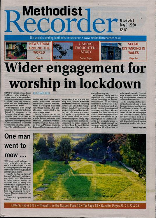 Methodist Recorder Magazine Subscription | Buy at Newsstand.co.uk ...