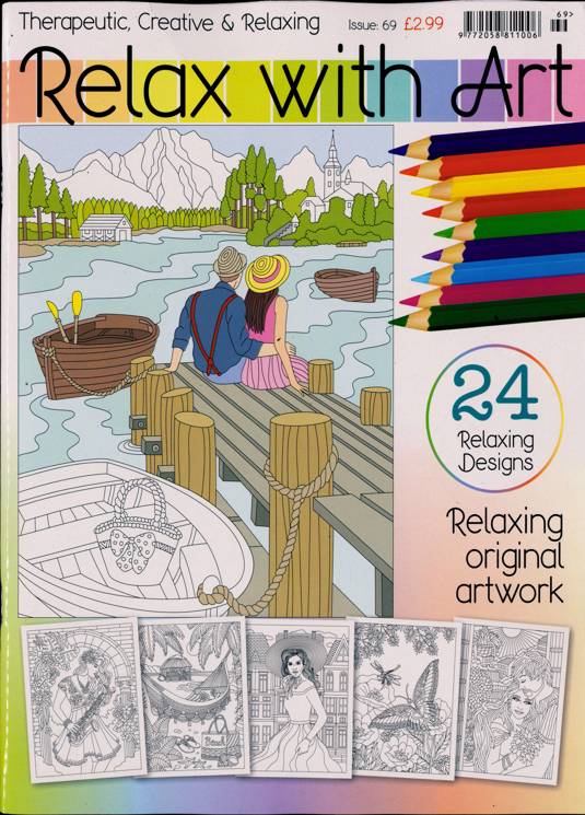 Relax With Art Magazine Subscription | Buy at Newsstand.co.uk | Colouring