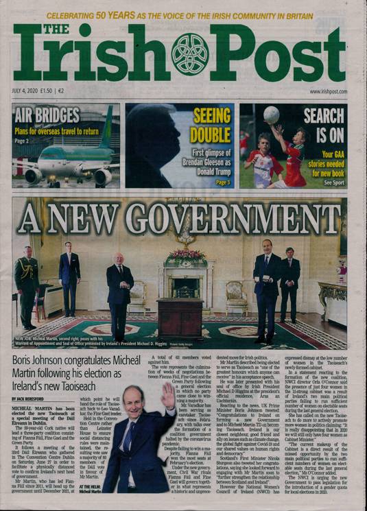 Irish Post Magazine Subscription | Buy at Newsstand.co.uk | Other Overseas