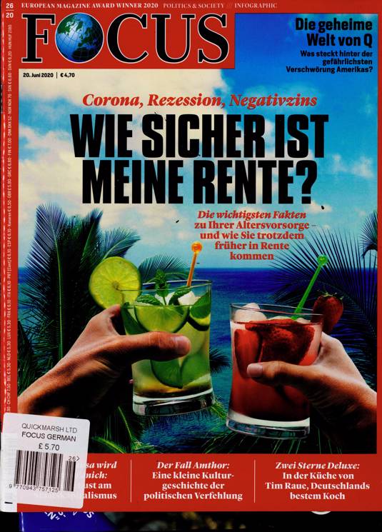 Focus (German) Magazine Subscription | Buy at Newsstand.co.uk | German
