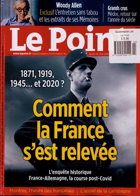 Le Point Magazine Subscription | Buy at Newsstand.co.uk | French