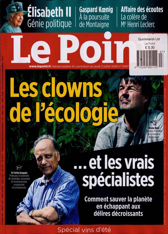 Le Point Magazine Subscription | Buy at Newsstand.co.uk | French
