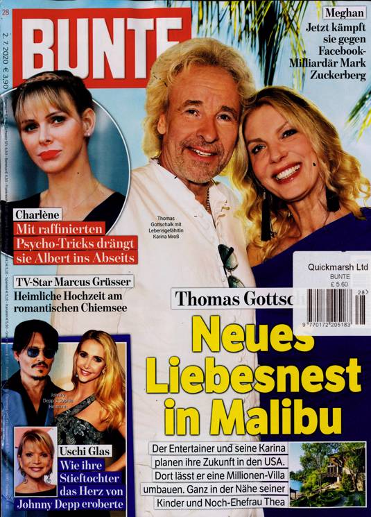 Bunte Illustrierte Magazine Subscription | Buy at Newsstand.co.uk | German