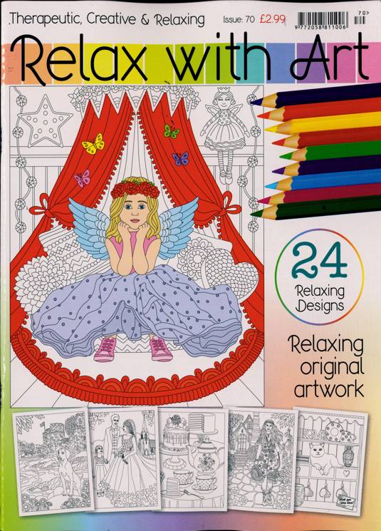 Relax With Art Magazine Subscription | Buy at Newsstand.co.uk | Colouring