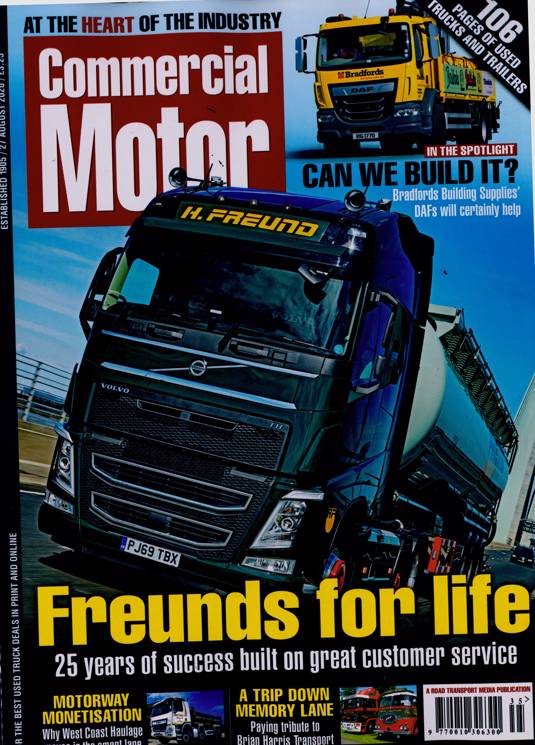 Commercial Motor Magazine Subscription | Buy at Newsstand.co.uk | Trucking