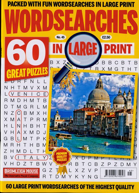 Wordsearches In Large Print Magazine Subscription | Buy at Newsstand.co ...