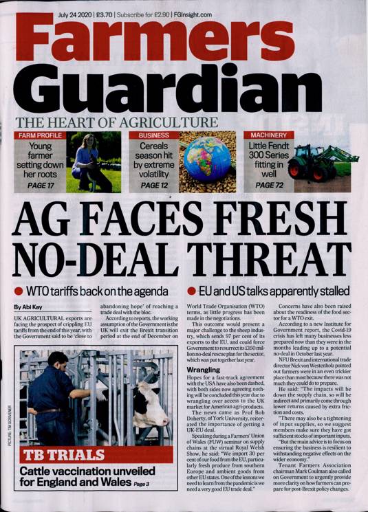 Farmers Guardian Magazine Subscription | Buy at Newsstand.co.uk ...