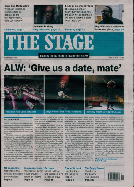Stage Magazine Subscription | Buy at Newsstand.co.uk | Theatre & Dance