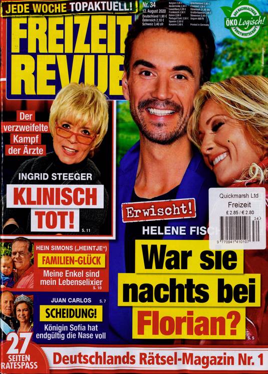 Freizeit Revue Magazine Subscription | Buy at Newsstand.co.uk | German