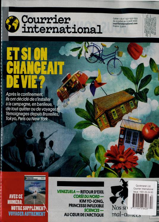 Courrier International Magazine Subscription | Buy at Newsstand.co.uk ...