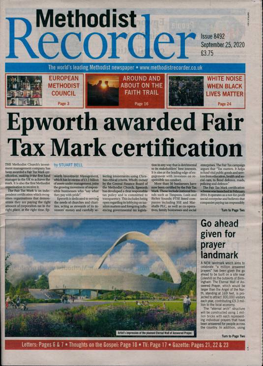 Methodist Recorder Magazine Subscription | Buy at Newsstand.co.uk ...