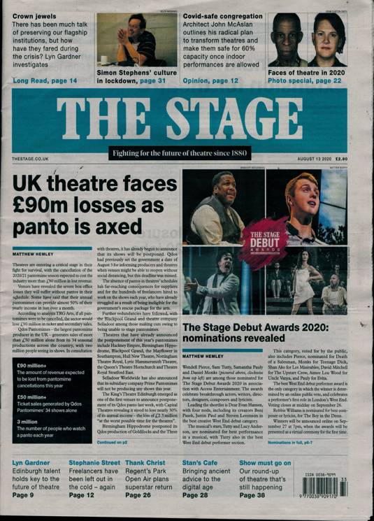 Stage Magazine Subscription | Buy at Newsstand.co.uk | Theatre & Dance