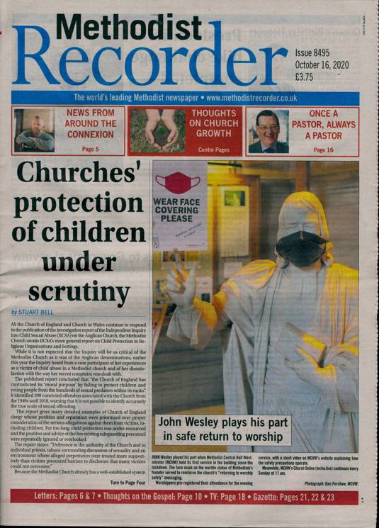 Methodist Recorder Magazine Subscription | Buy at Newsstand.co.uk ...