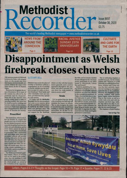 Methodist Recorder Magazine Subscription | Buy at Newsstand.co.uk ...