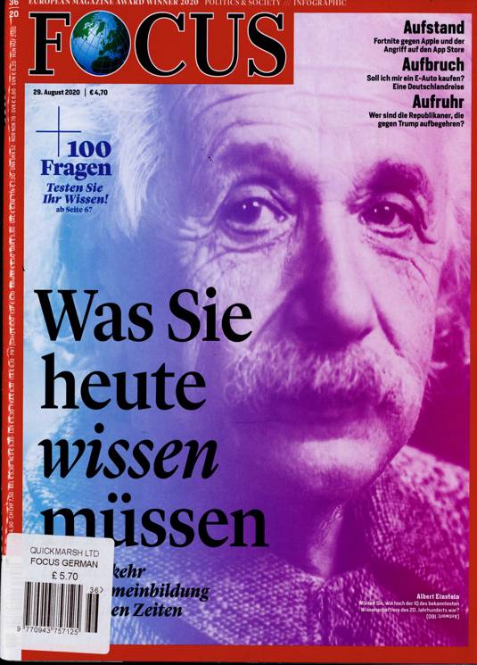 Focus (German) Magazine Subscription | Buy at Newsstand.co.uk | German