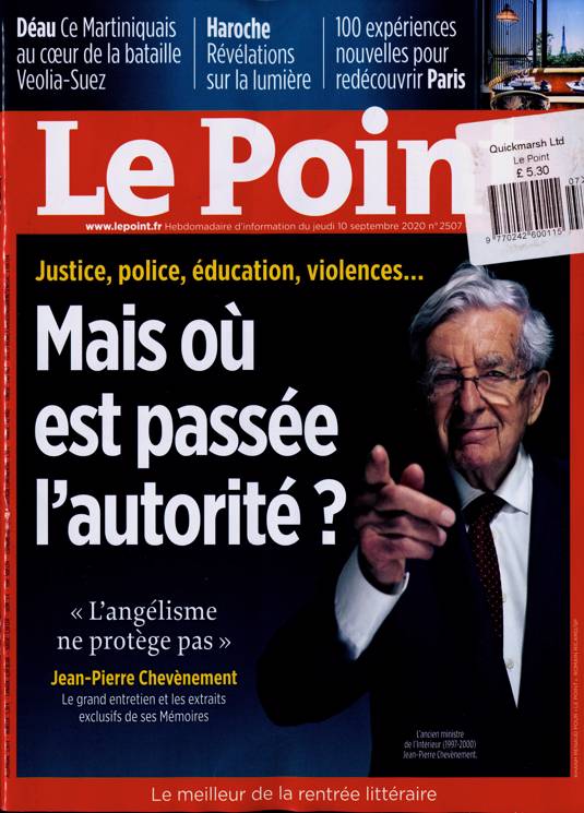 Le Point Magazine Subscription | Buy at Newsstand.co.uk | French