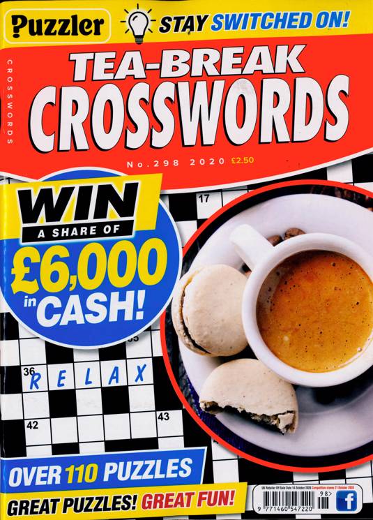Puzzler Tea Break Crosswords Magazine Subscription | Buy at Newsstand ...