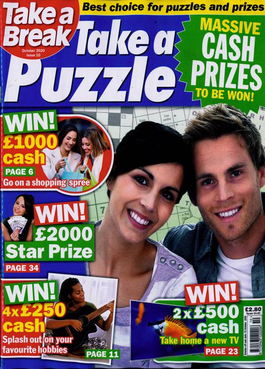 Take A Break Take A Puzzle Magazine Subscription | Buy at Newsstand.co ...