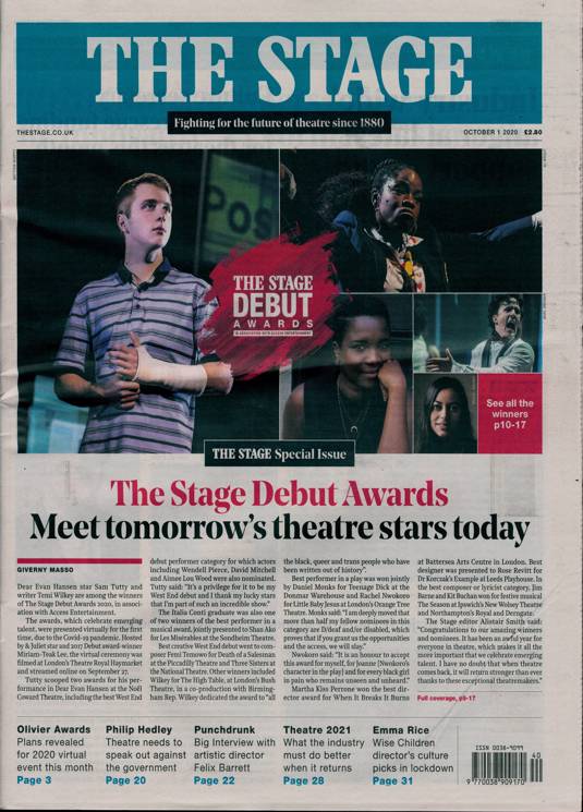 Stage Magazine Subscription | Buy at Newsstand.co.uk | Theatre & Dance