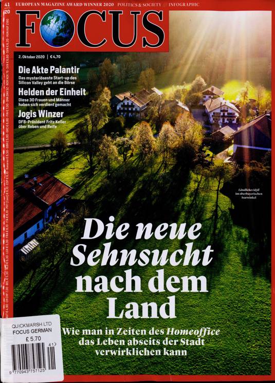 Focus (German) Magazine Subscription | Buy at Newsstand.co.uk | German