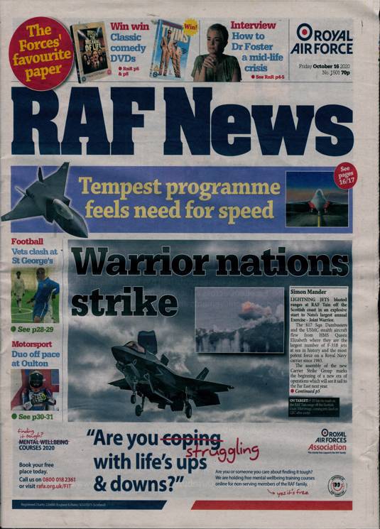 Raf News Magazine Subscription | Buy at Newsstand.co.uk | Military