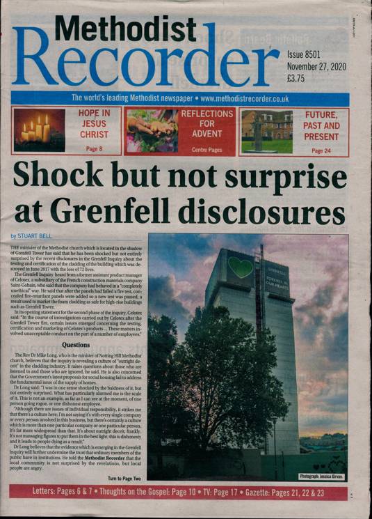 Methodist Recorder Magazine Subscription | Buy at Newsstand.co.uk ...
