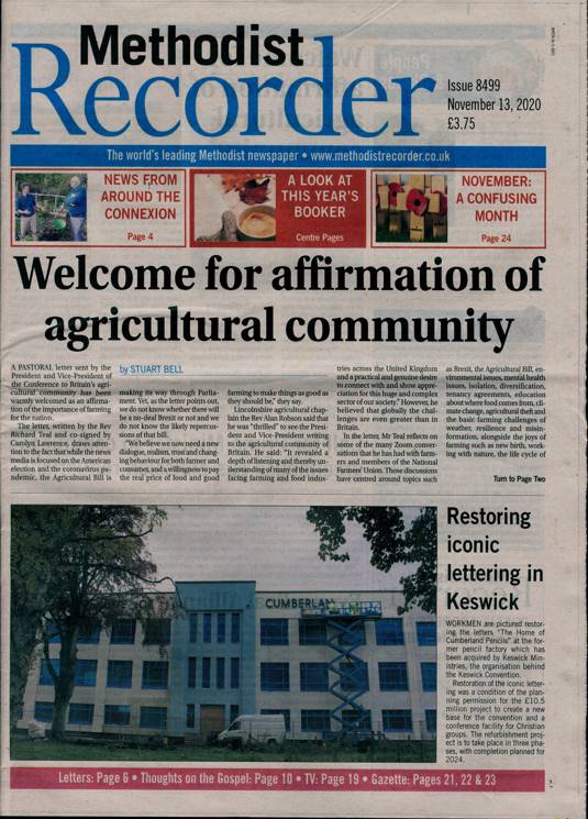 Methodist Recorder Magazine Subscription | Buy at Newsstand.co.uk ...