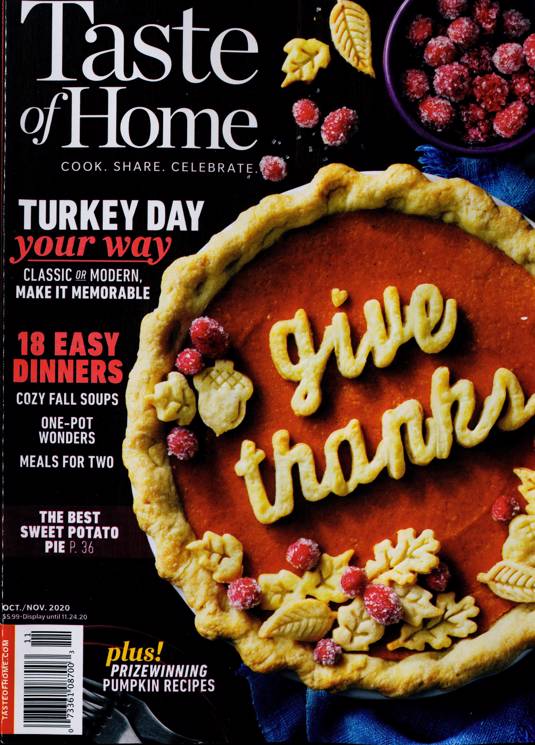 Taste Of Home Magazine Subscription | Buy at Newsstand.co.uk | Cooking ...
