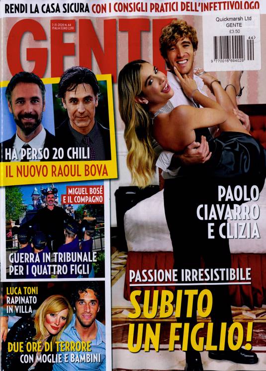 Gente Magazine Subscription | Buy at Newsstand.co.uk | Italian
